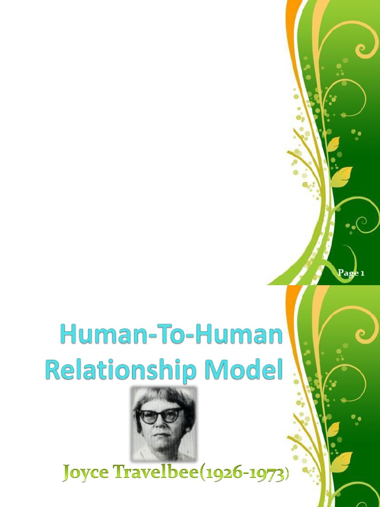 Travelbee's Human-to-Human Model | PDF | Suffering | Nursing