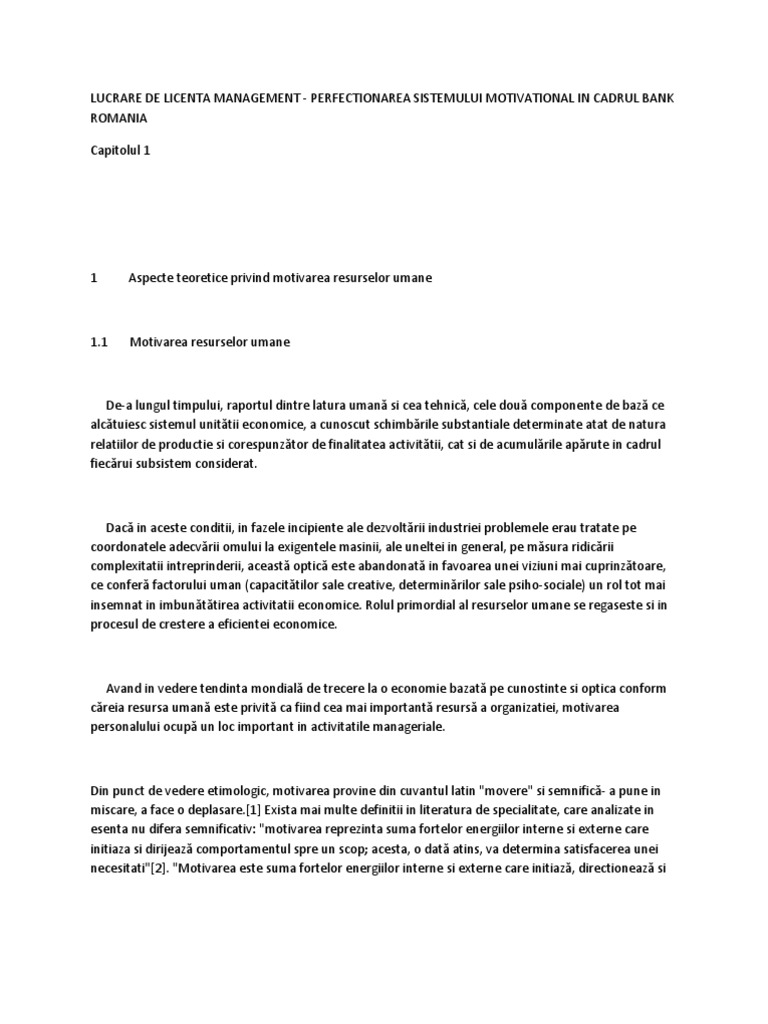 Lucrare de Licenta Management | PDF