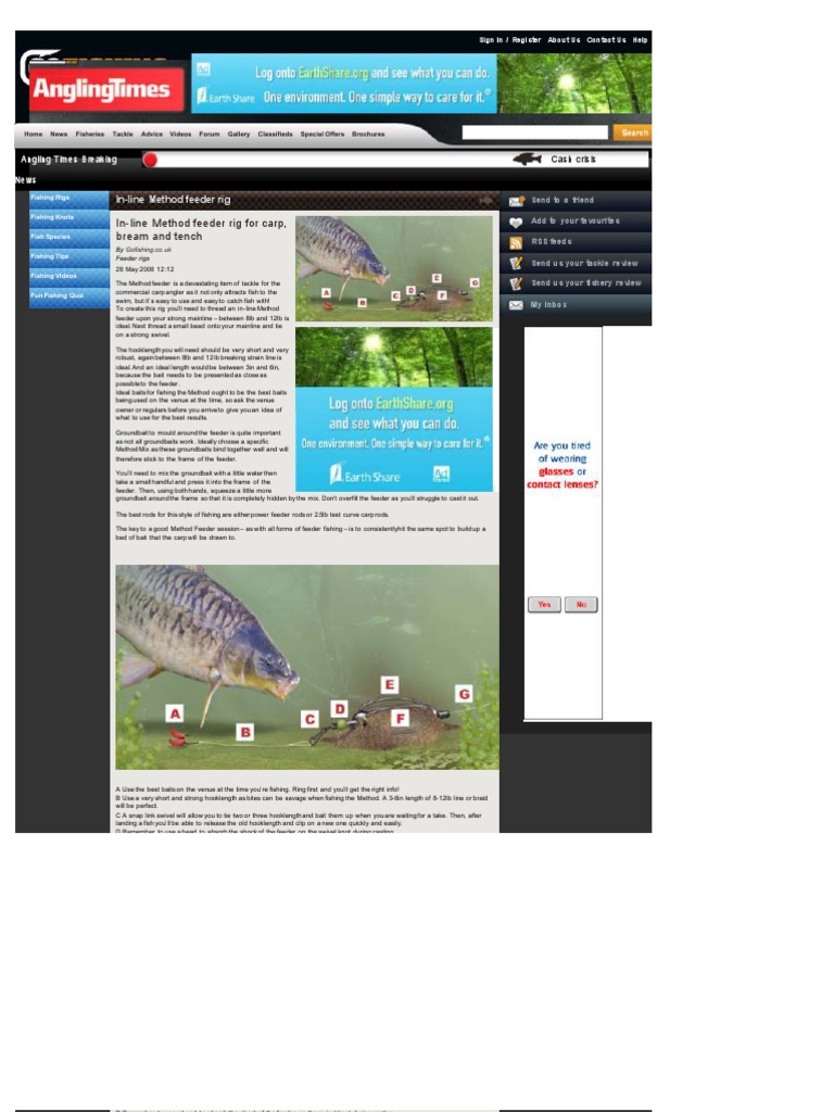 In-Line Method Feeder Rig | PDF | Fishing Tackle | Angling