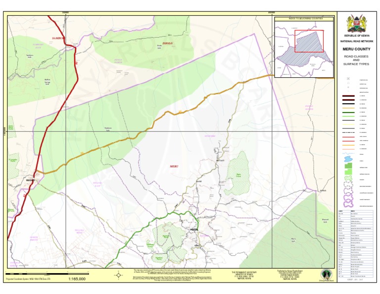 Meru County 1 of 3 | PDF | Geomatics | Geography