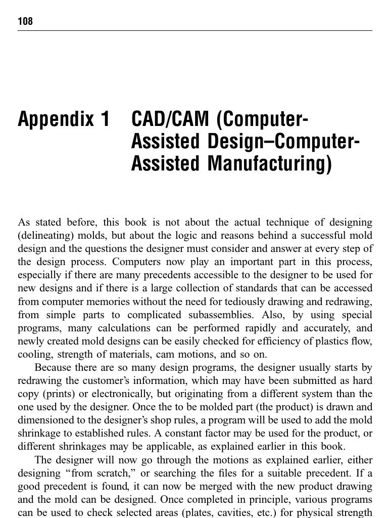 Appendix 1 CAD/CAM (Computer-Assisted Design Computer - Assisted ...