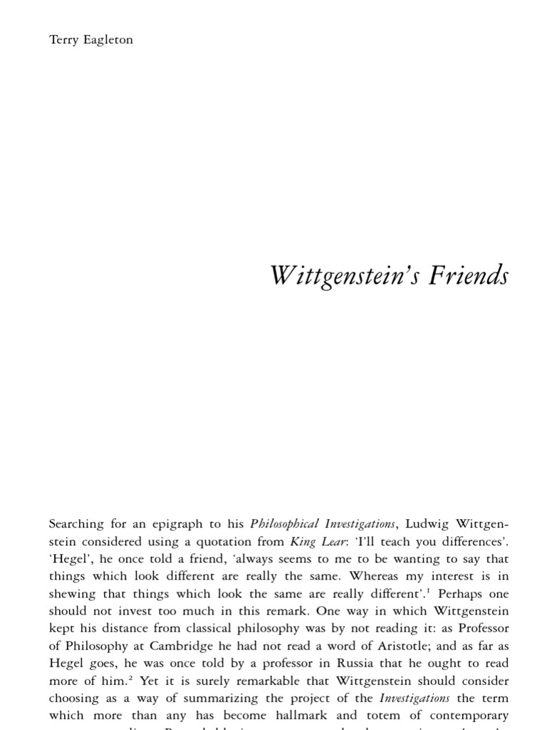 Wittgenstein's Philosophy and Language Games | PDF | Deconstruction ...