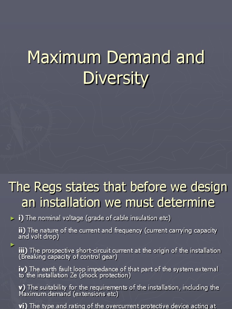 Maximum Demand and Diversity Explained | PDF | Electrical Impedance ...