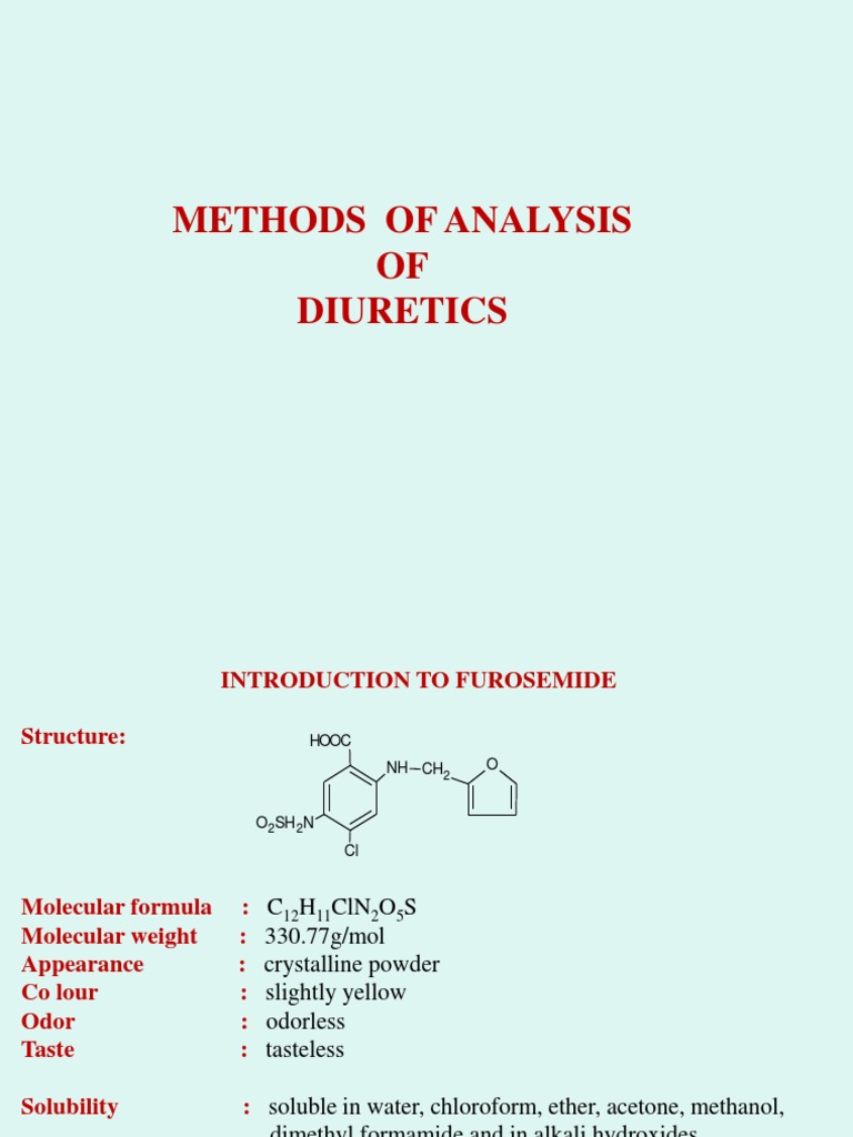 Analysis of Diuretics | PDF | Chromatography | High Performance Liquid ...