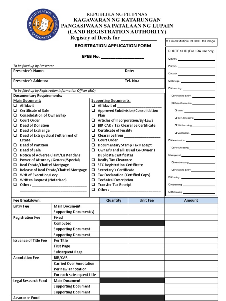 EPEB Registration Application Form | PDF | Business