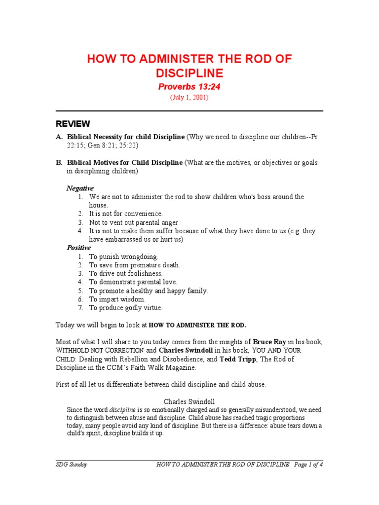 03 How to Administer the Rod of Discipline (Part1) | Spanking | Wisdom