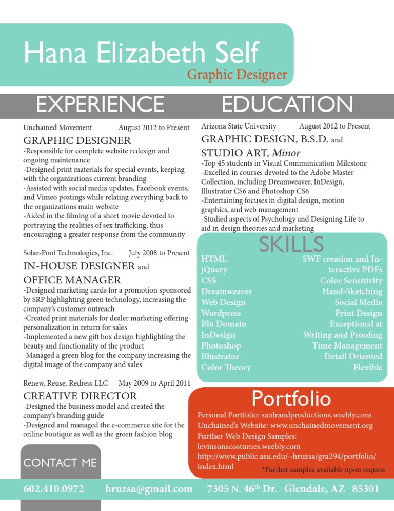 Graphic Designer Portfolio Overview | PDF | Business