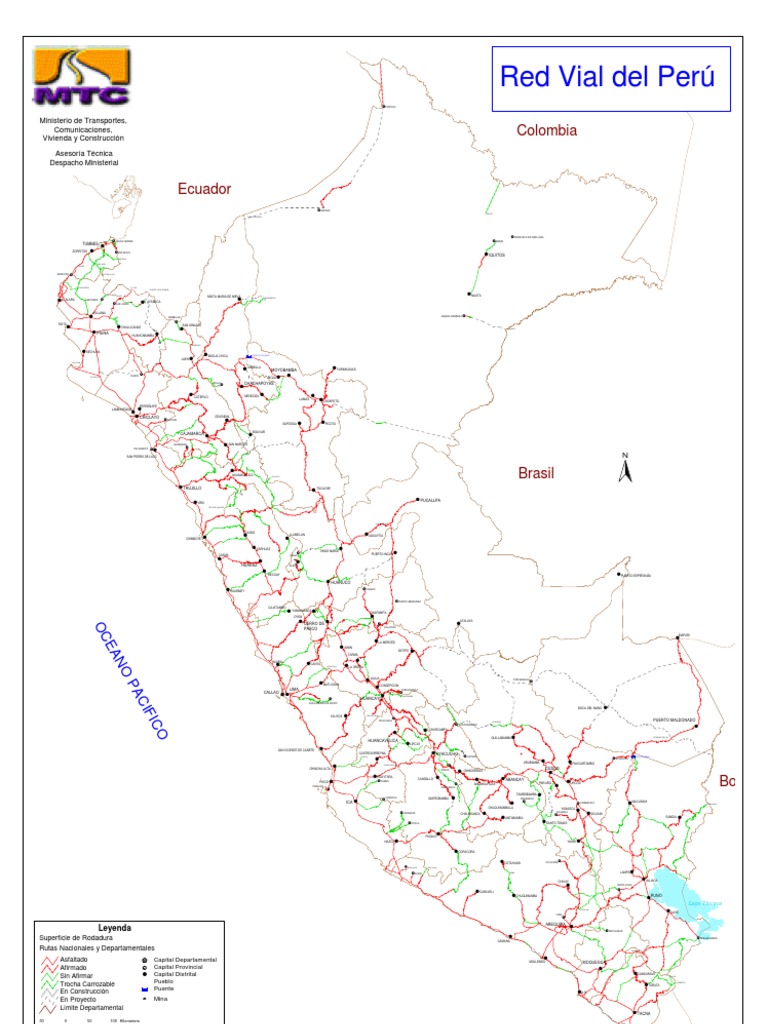 00 Mapa Vial Del Peru | PDF | América del Sur | Perú