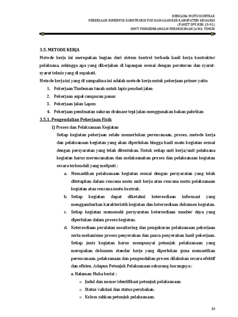 Metode Kerja | PDF