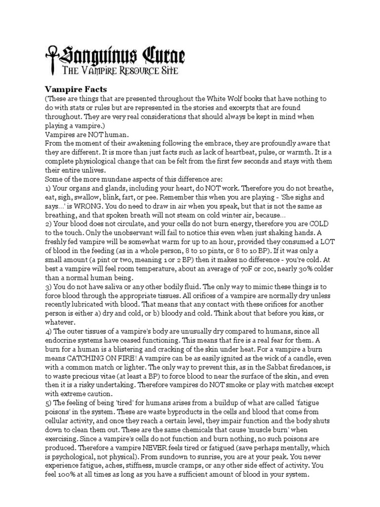 Vampire Facts | Breathing | Vampires