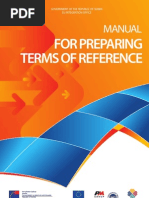 Terms of Reference Template | PDF | Feasibility Study | Evaluation