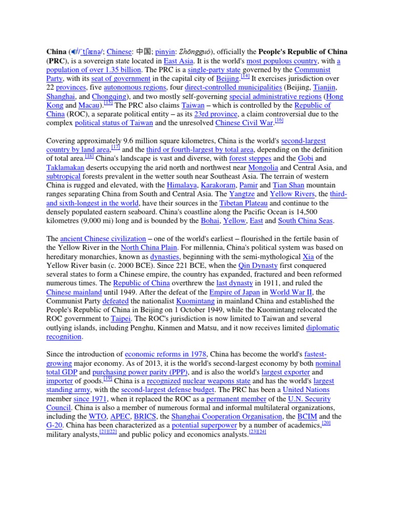 A Comprehensive Overview of Modern China: From Ancient Civilization to ...