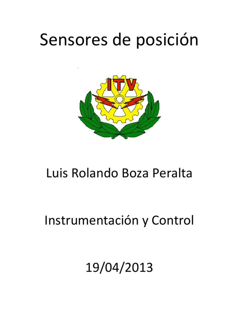 Tipos de Sensores de Posición y Funciones | PDF | Física | Ingenieria ...