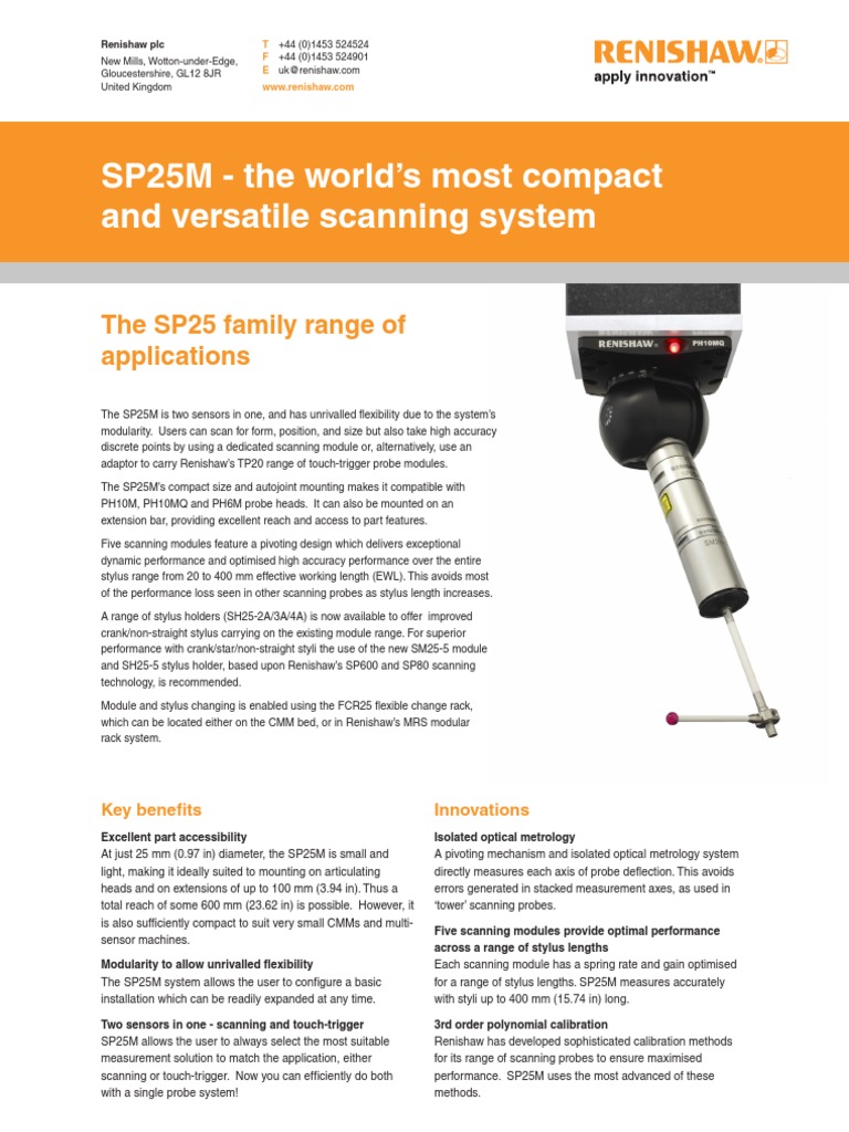 SP25M Compact Scanning Probe System | PDF | Computing And Information ...