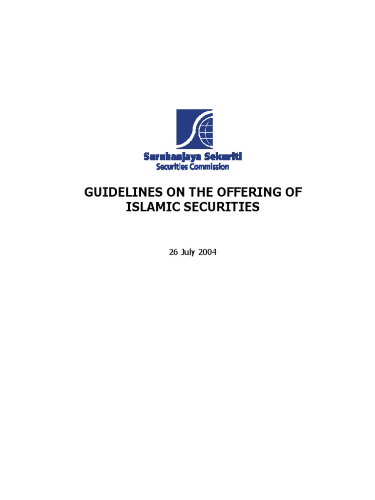 Guidelines On The Offering of Islamic Securities (SC, Malaysia) | PDF ...