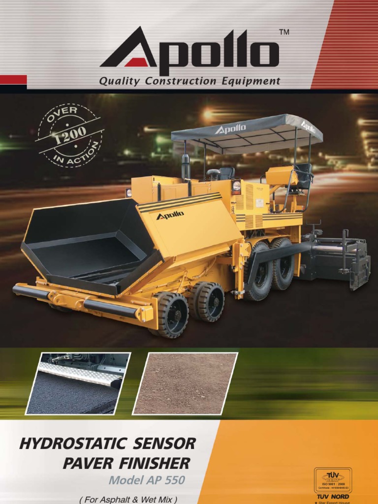 6.0-P.pf1 Hydrostatic Sensor Paver - APPOLO 550 | Download Free PDF ...