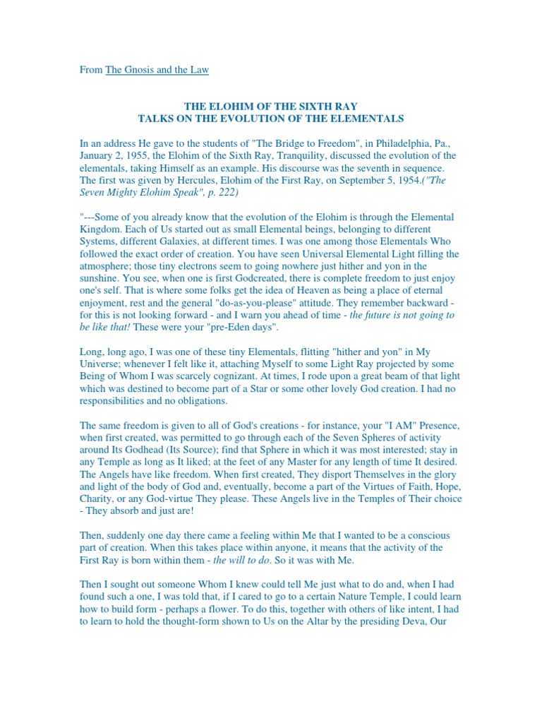 Evolution of Elementals | PDF | Free Will | Petal