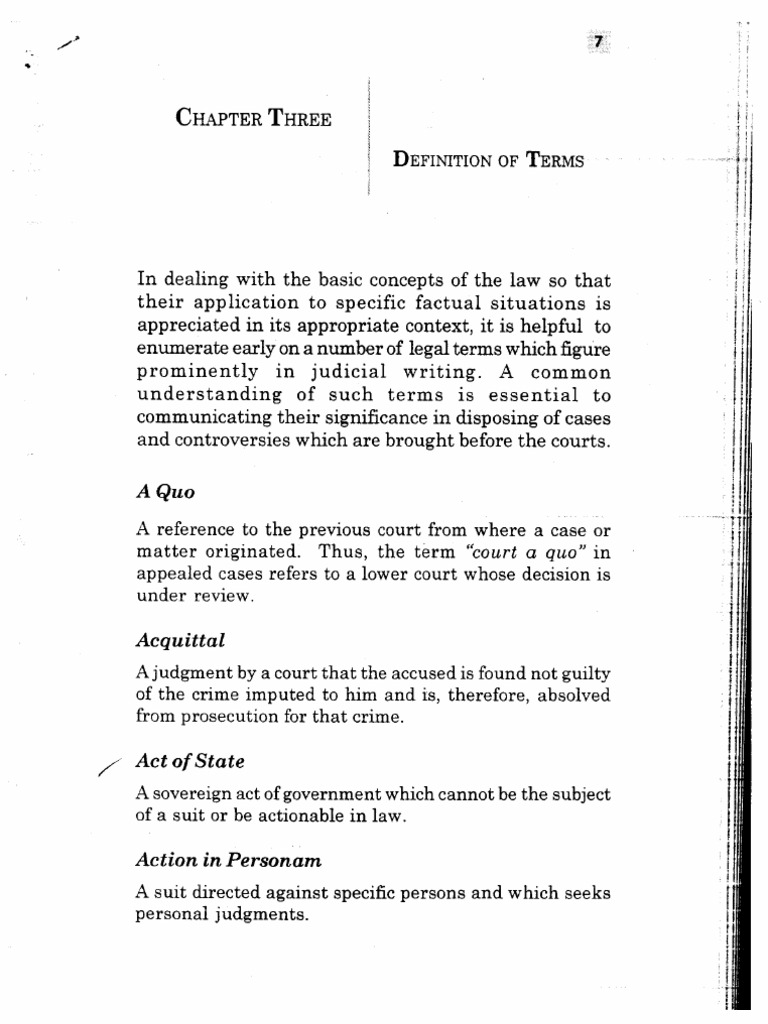 Legal Writing-Definition of Terms. | PDF | Lawsuit | Precedent