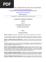 LOPNA, Ley Orgánica de Protección Al Niño, Niña y Adolescente | PDF ...