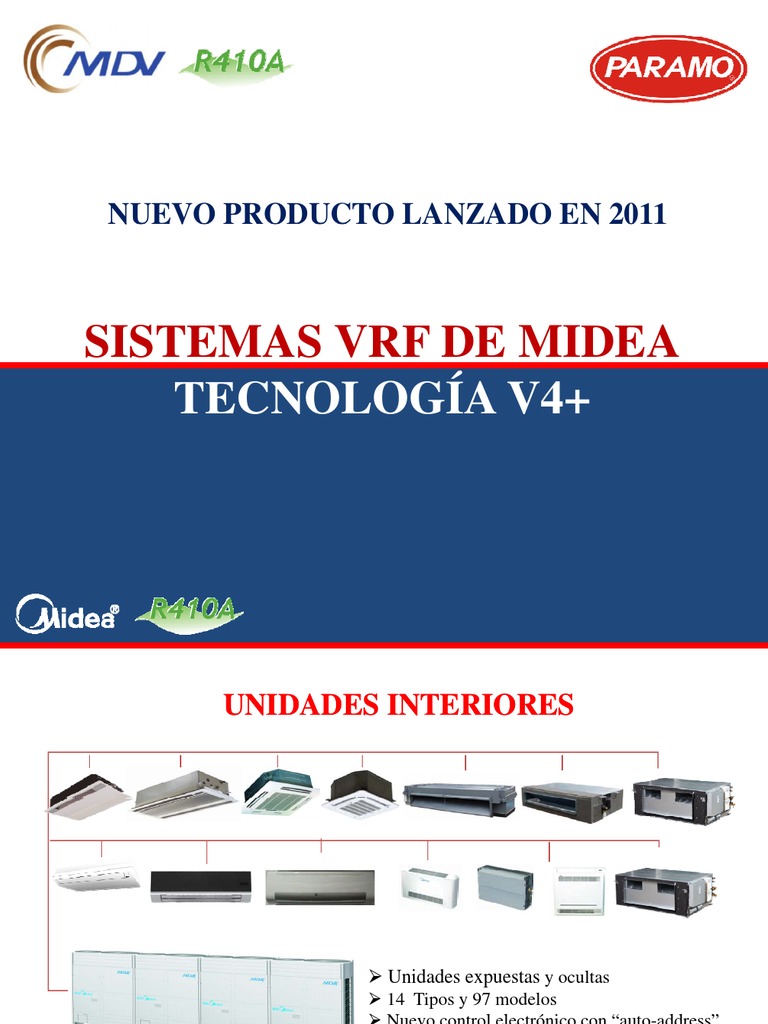 Sistema VRF de Midea Tecnologia V4+ | PDF | Ventilador mecánico ...