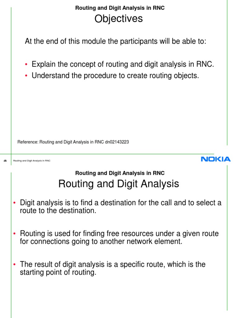 04a - Routing and Digit Analysis - Ds | PDF | Asynchronous Transfer Mode | Routing