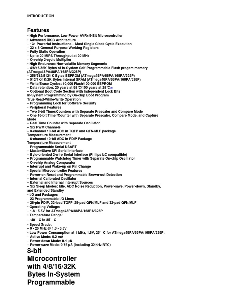 How To Get Best of Atmega88 | PDF | Microcontroller | Booting