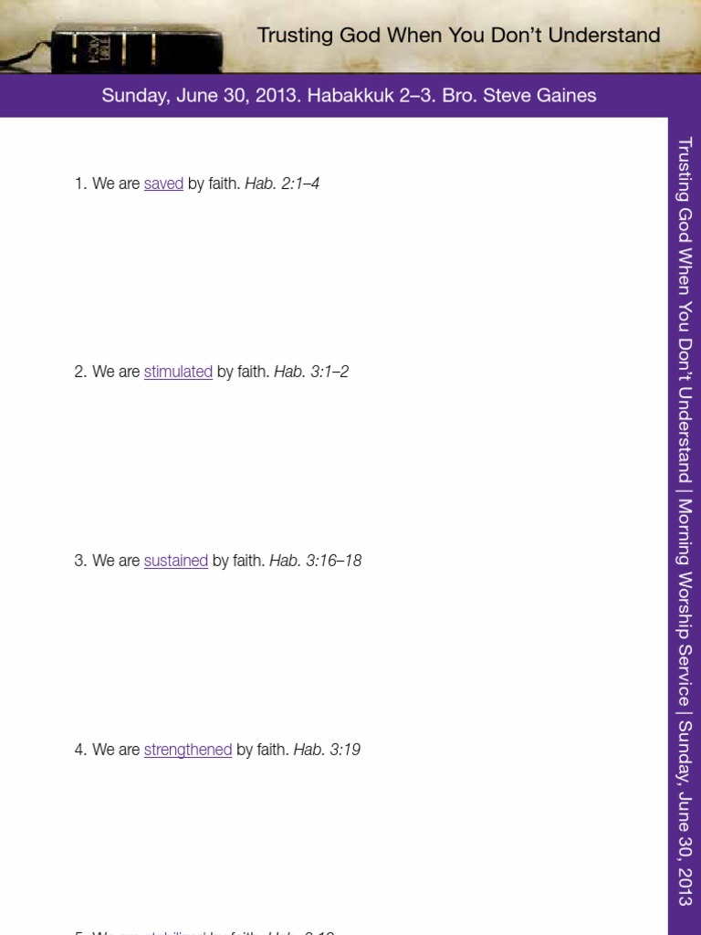 Trusting God Through Uncertainty | PDF | Religion & Spirituality