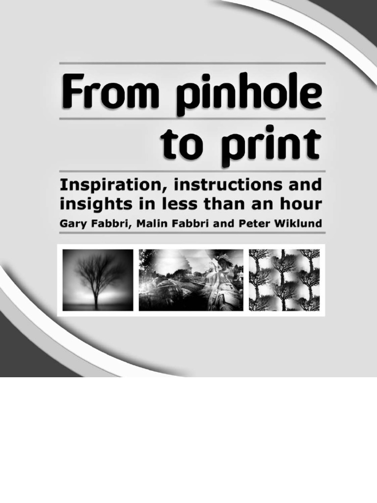 From Pinhole To Print | PDF | Camera | Exposure (Photography)