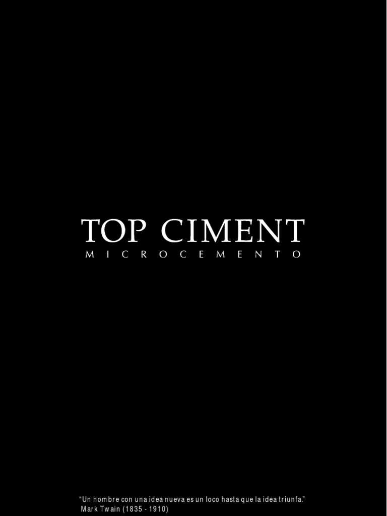 Catalogo Topciment 20120118 | PDF | Diseño | Revestimiento
