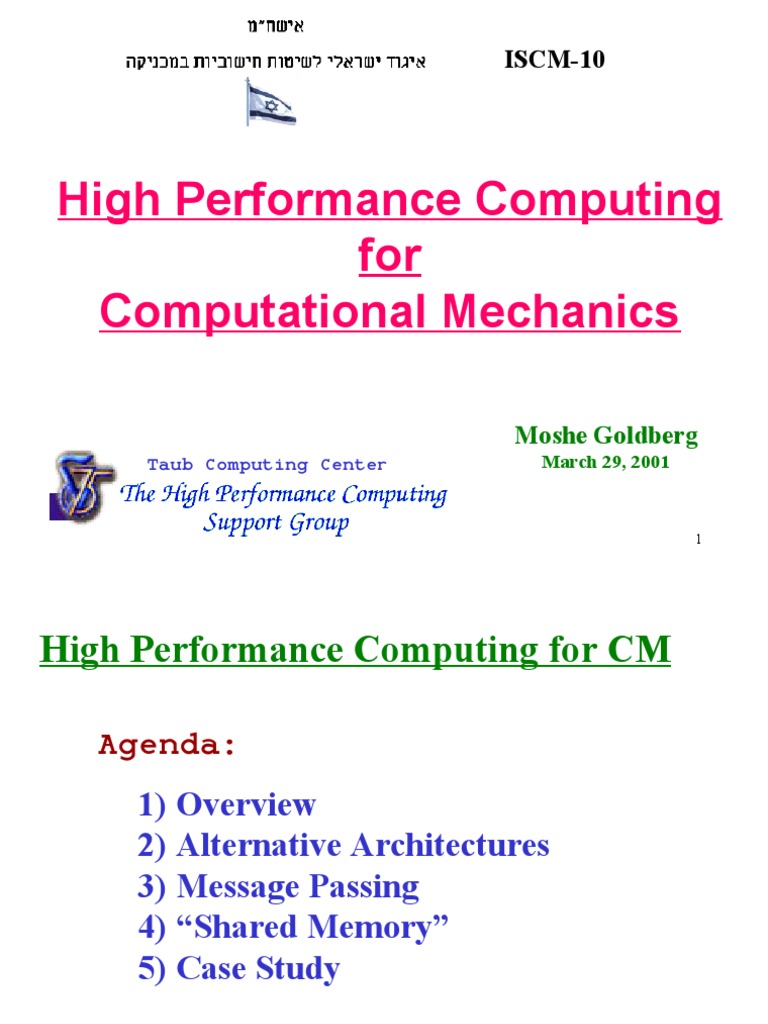High Performance Computing For Computational Mechanics: ISCM-10 | PDF | Message Passing ...