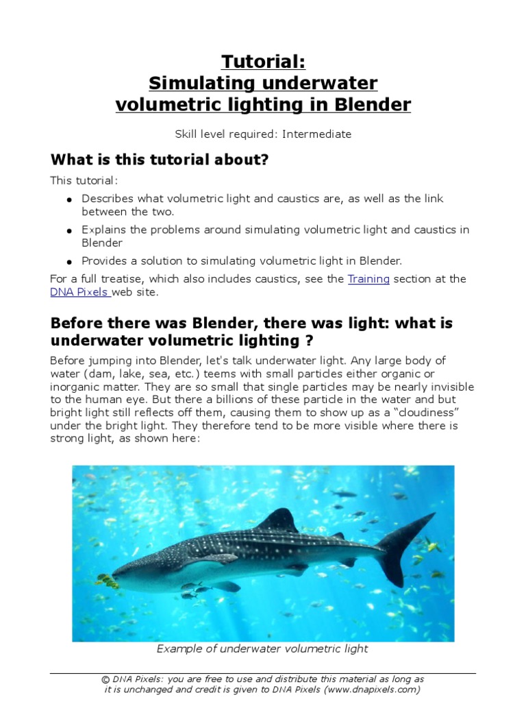 Underwater Caustics and Volumetric Light | PDF | Light | Rendering (Computer Graphics)
