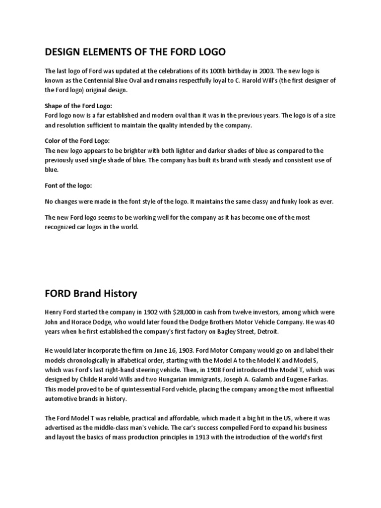 The Evolution of the Ford Logo: Maintaining Brand Recognition Through ...