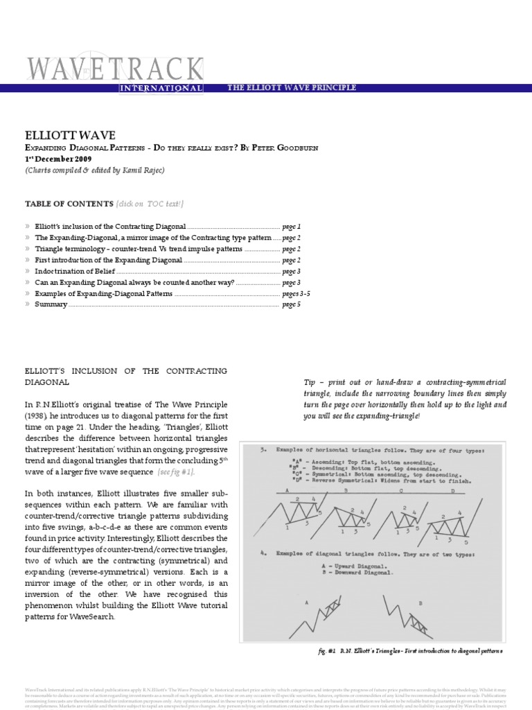 ElliottWave Diagonal Ending Expanding Report | PDF | Science ...