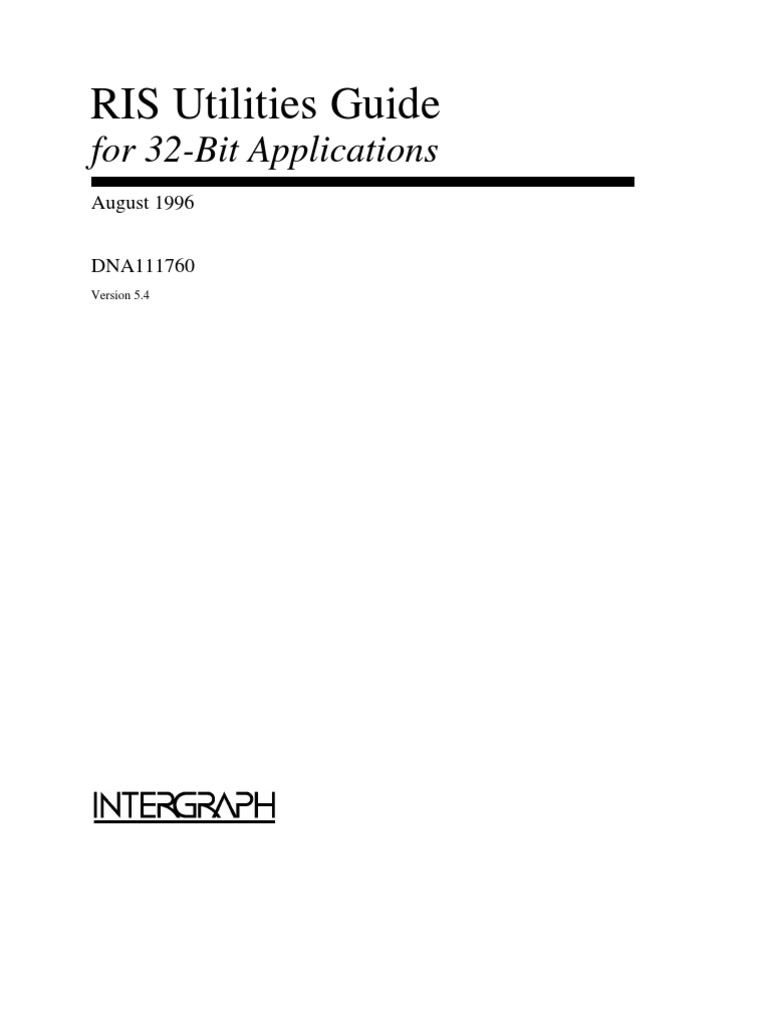 RIS Utilities Guide: For 32-Bit Applications | PDF | Command Line ...