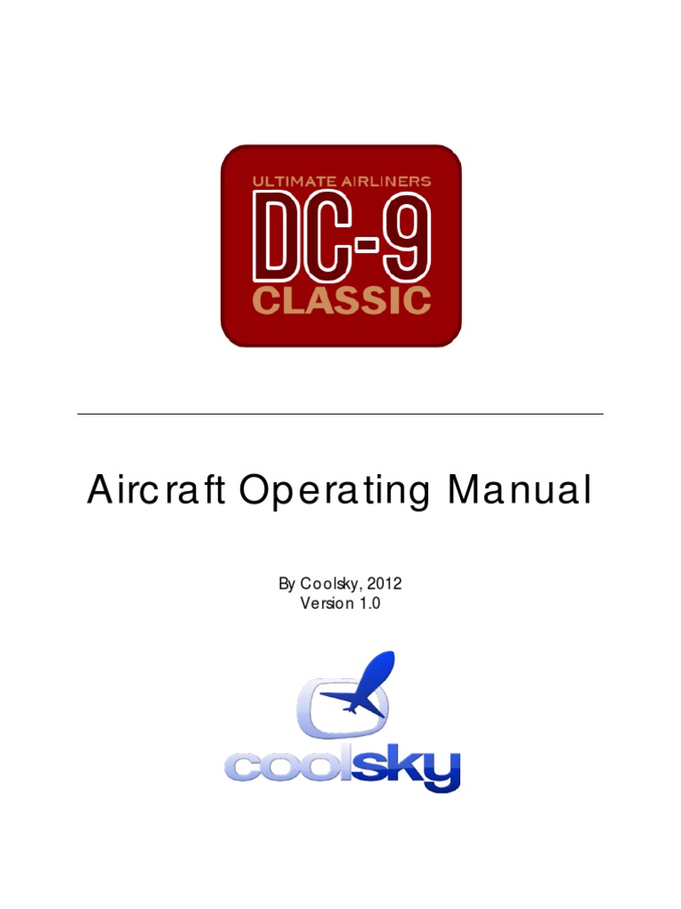 DC-9 Classic - Aircraft Operating Manual PDF | PDF | Flight Control ...