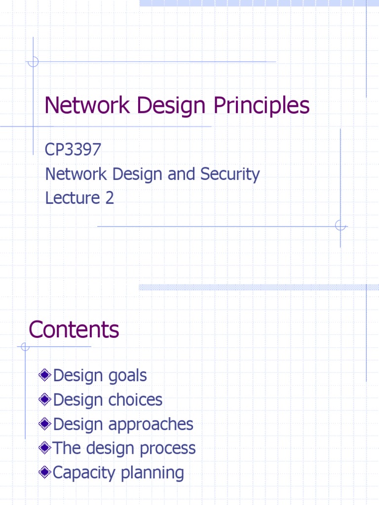 Lecture2 - Network Design and Security | PDF | Wide Area Network | Computer Network