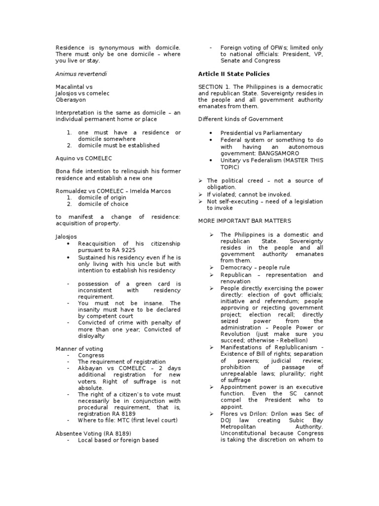 Understanding Domicile and Residency Laws | PDF | Social Science