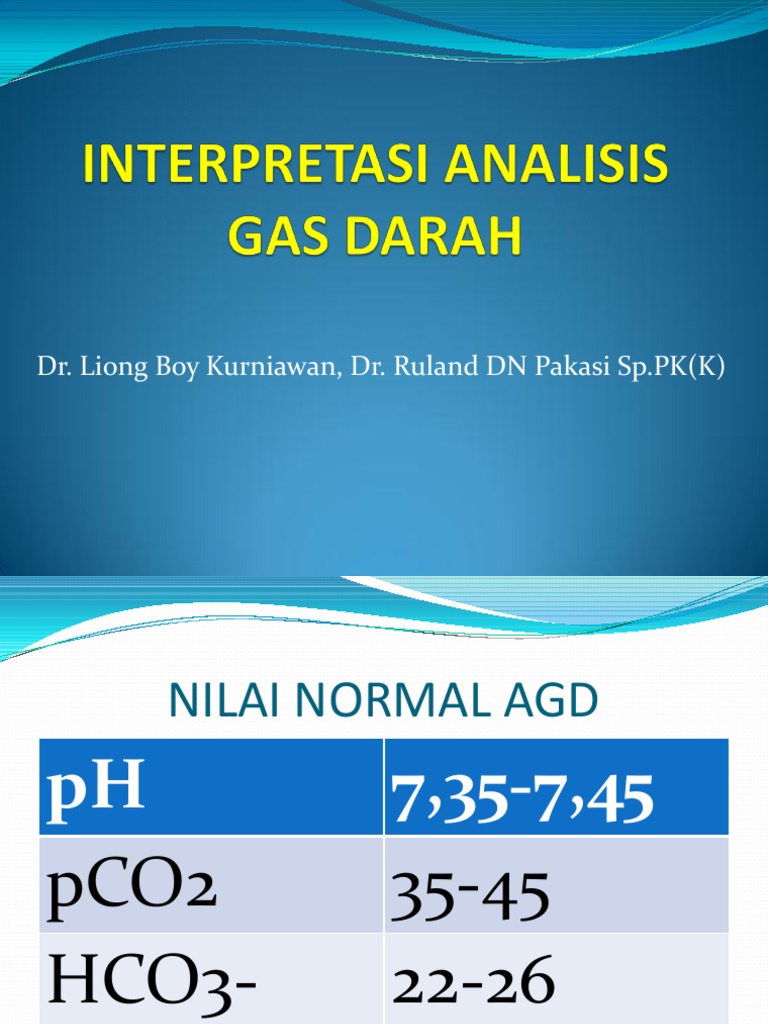 Panduan Interpretasi Nilai AGD | PDF | Kesehatan Holistik