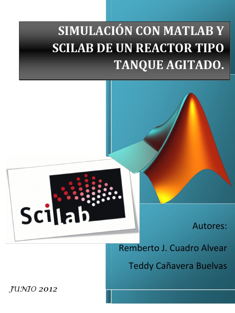 Sim Matlab y Scilab CSTR - Final | PDF | Reactor Quimico | Matlab