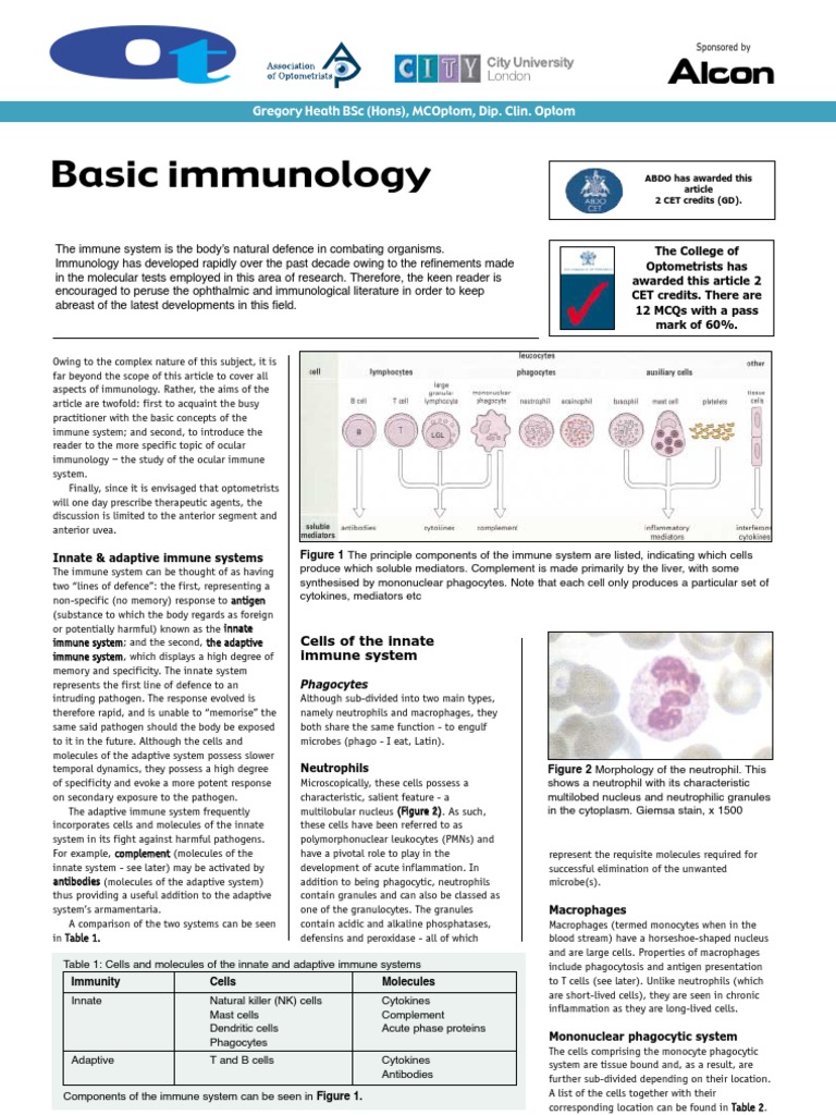 Basic Immunology | PDF | Self-Improvement