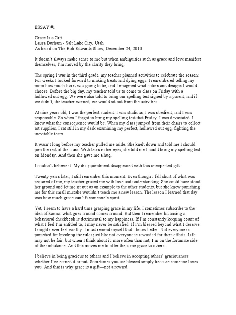 This I Believe Essays 1 | PDF