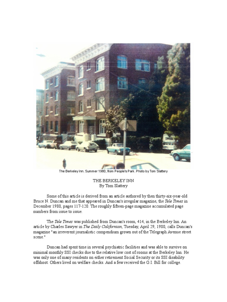 The Berkeley Inn | PDF | Berkeley | Restaurants