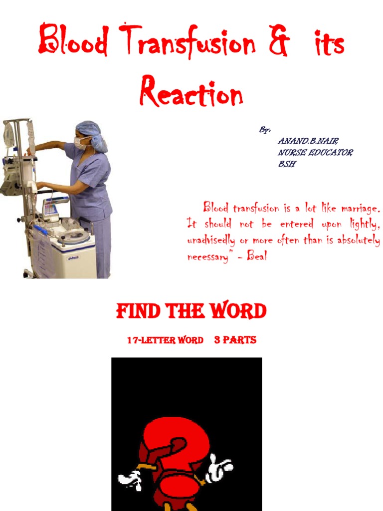 blood transfusion | Blood Type | Blood Transfusion