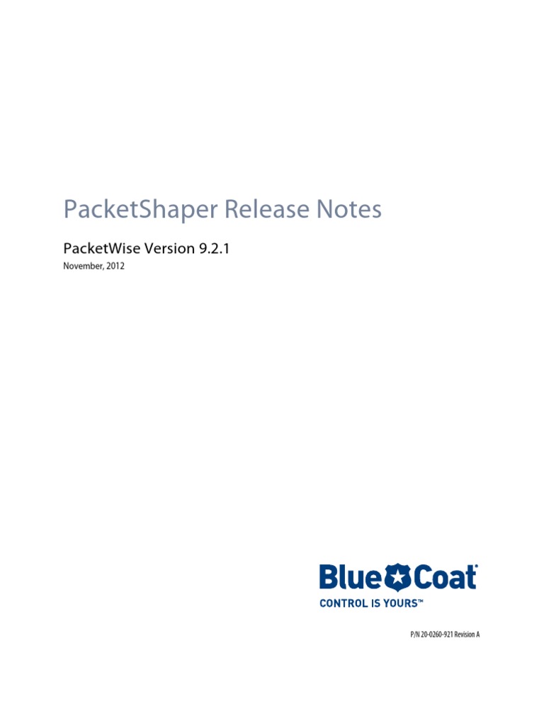 PacketShaper Release Notes v921 | PDF | File Transfer Protocol | Web ...