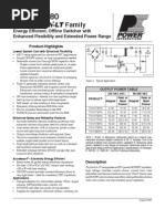 Tny253/254/255 Tinyswitch Family: Energy Efficient, Low Power Off-Line ...