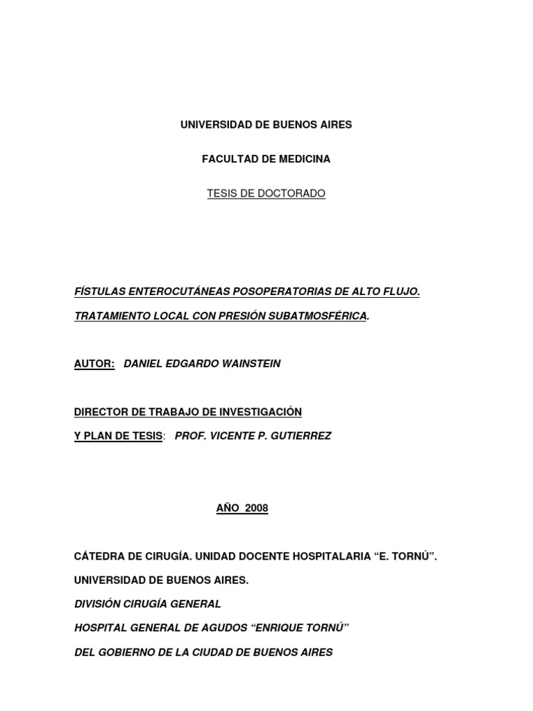 SIVACO en Fistulas Enterocutaneas | PDF | Septicemia | Herida