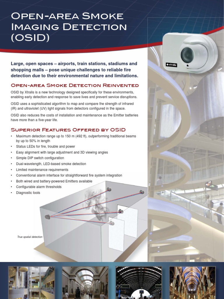 09 Xtralis Osid Brochure A4 Lores | PDF | Infrared | Smoke