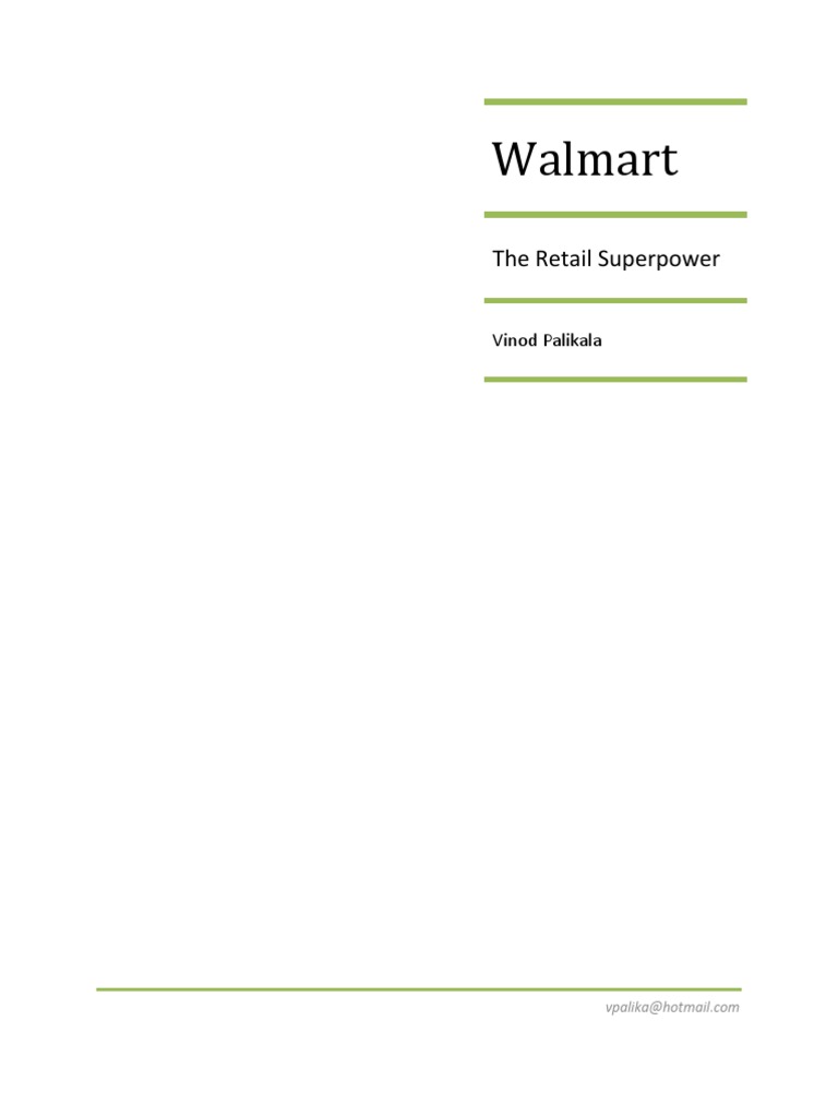 Walmart Valuation | PDF | Walmart | Retail