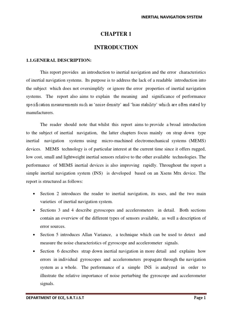 Inertial Navigation System | PDF | Inertial Navigation System | Gyroscope