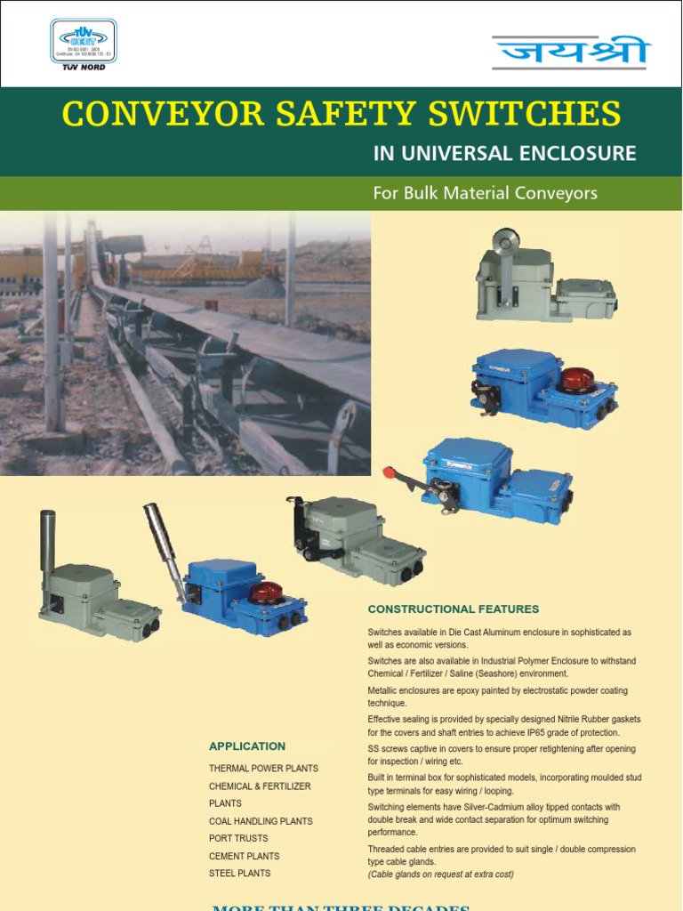 Conveyor Safety Switches | Switch | Electrical Wiring